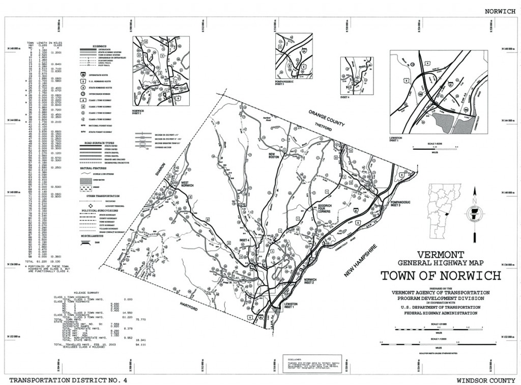 Town Highway Maps | Official Website of the Town of Norwich, Vermont